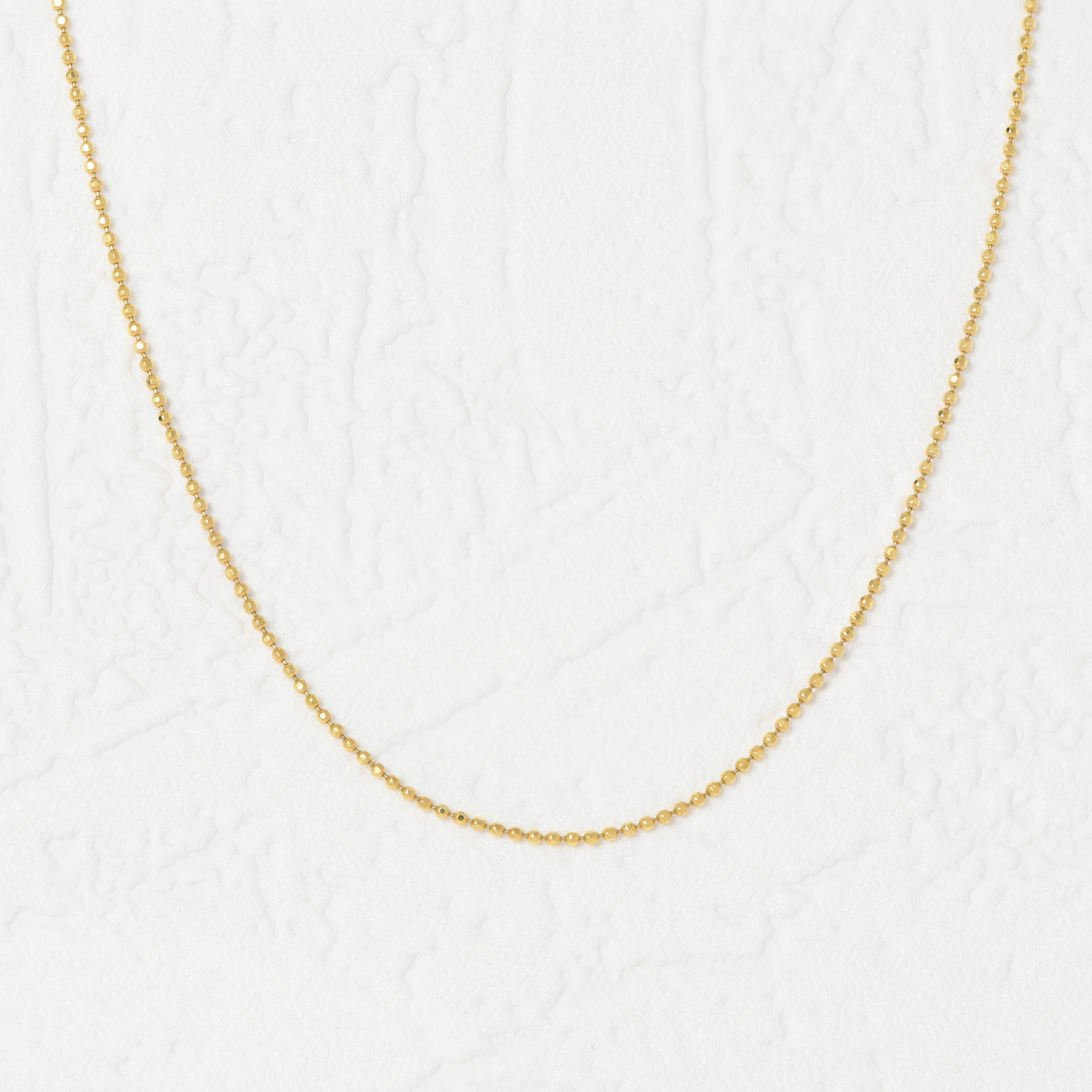 Diamond Cut Gold Bead Chain Designs | Steorras