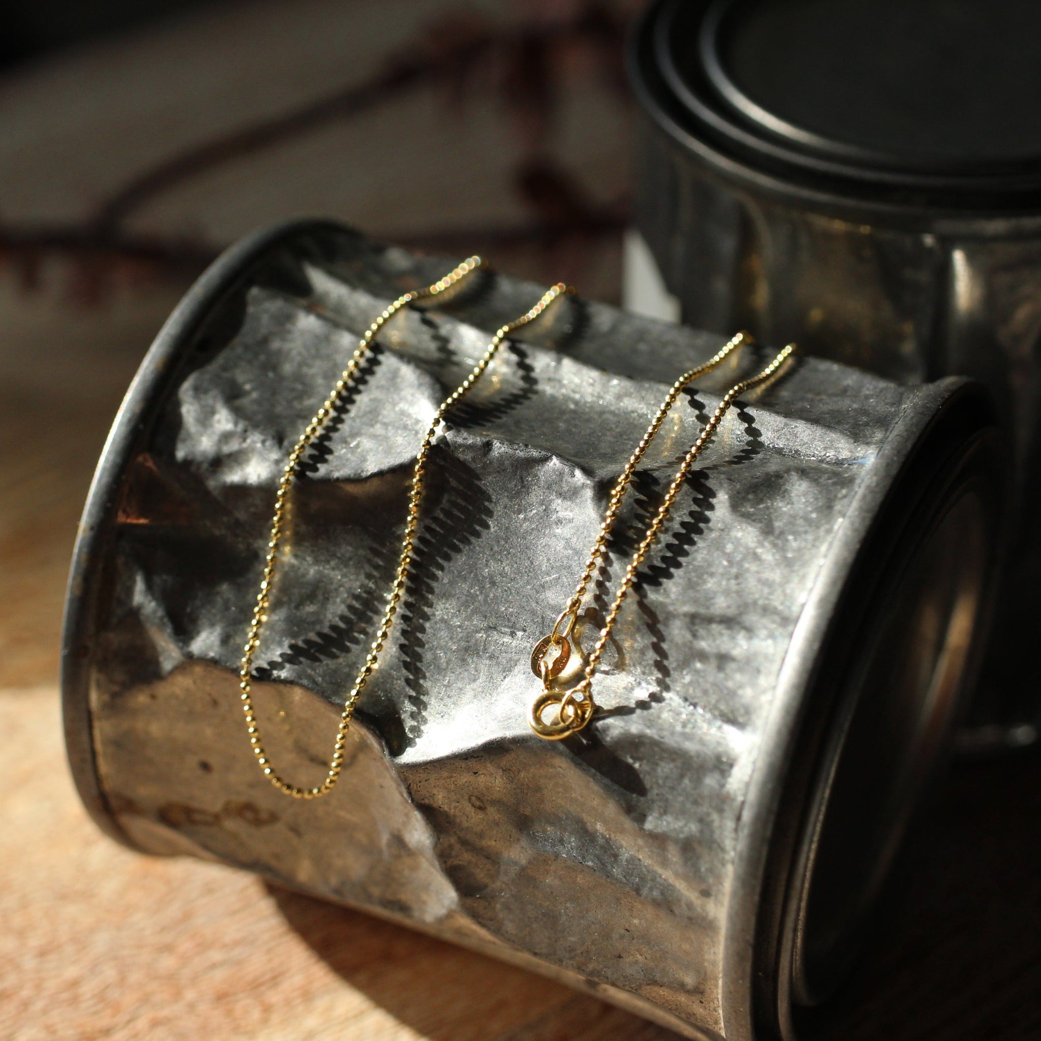 Diamond Cut Gold Bead Chain Designs | Steorras